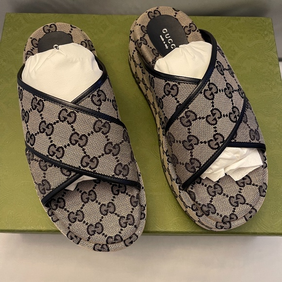 Gucci | Shoes | Gucci Gg Platform Slide | Poshmark